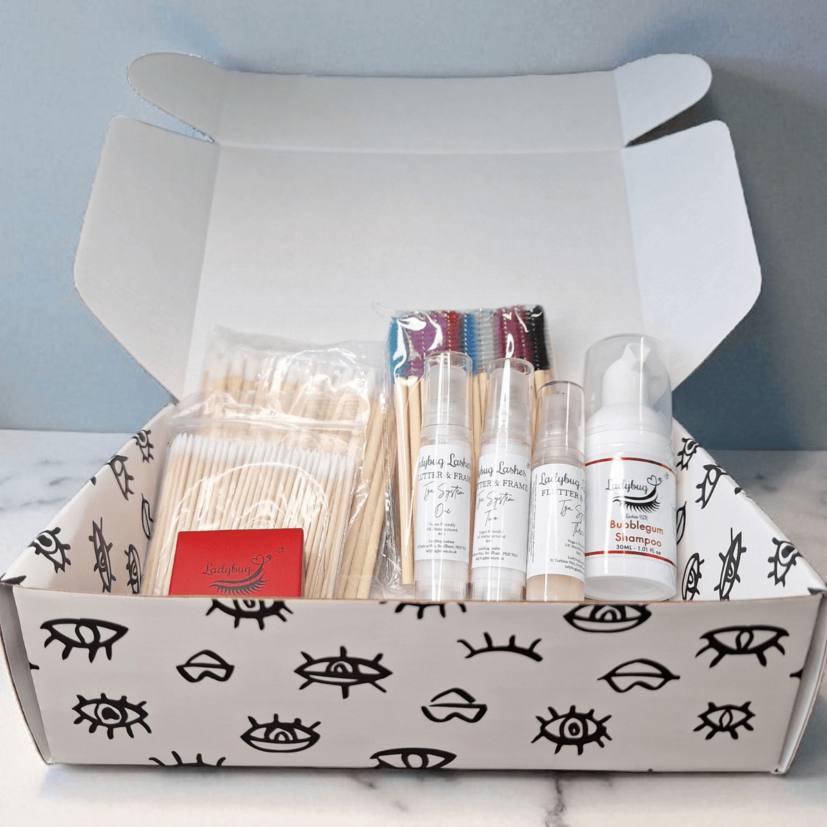 Airless Pump 8ml Flutter and Frame Lash Lift Kit – TGA – LADYBUGLASHES